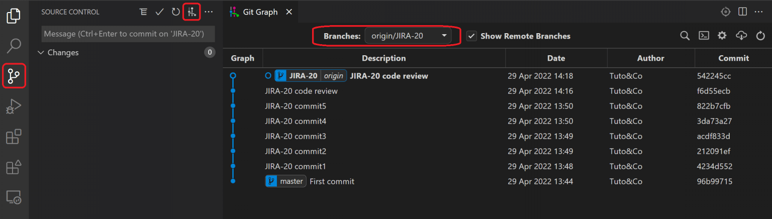 Git: Squash des commits avec VSCode et l'extension GIT graph - Tuto&Co